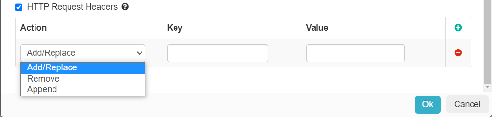 Configuring HTTP Request Headers